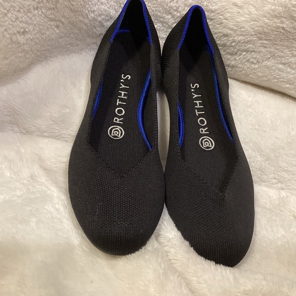 Rothy's | Shoes | Rothys The Flat Ballet Black Solid Flats Womens Us 75 ...